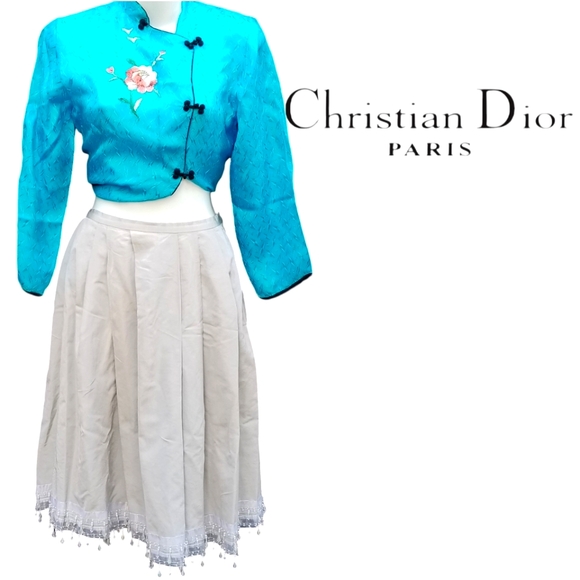 Dior | Skirts | Gorgeous Rare Vintage Christian Dior Boutique Crystals ...